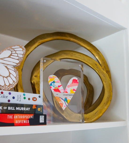 Mixed Media Hearts in Acrylic Frames – Bridget Edwards Studio