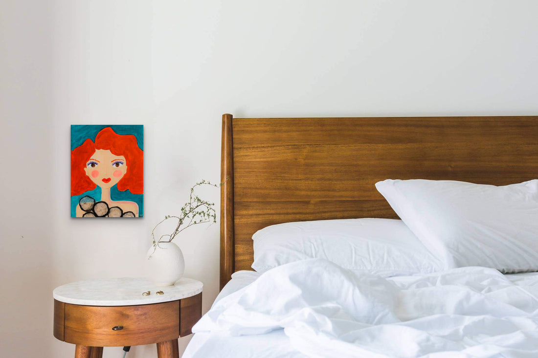 Bernadette - Original Mixed Media on Canvas – Bridget Edwards Studio