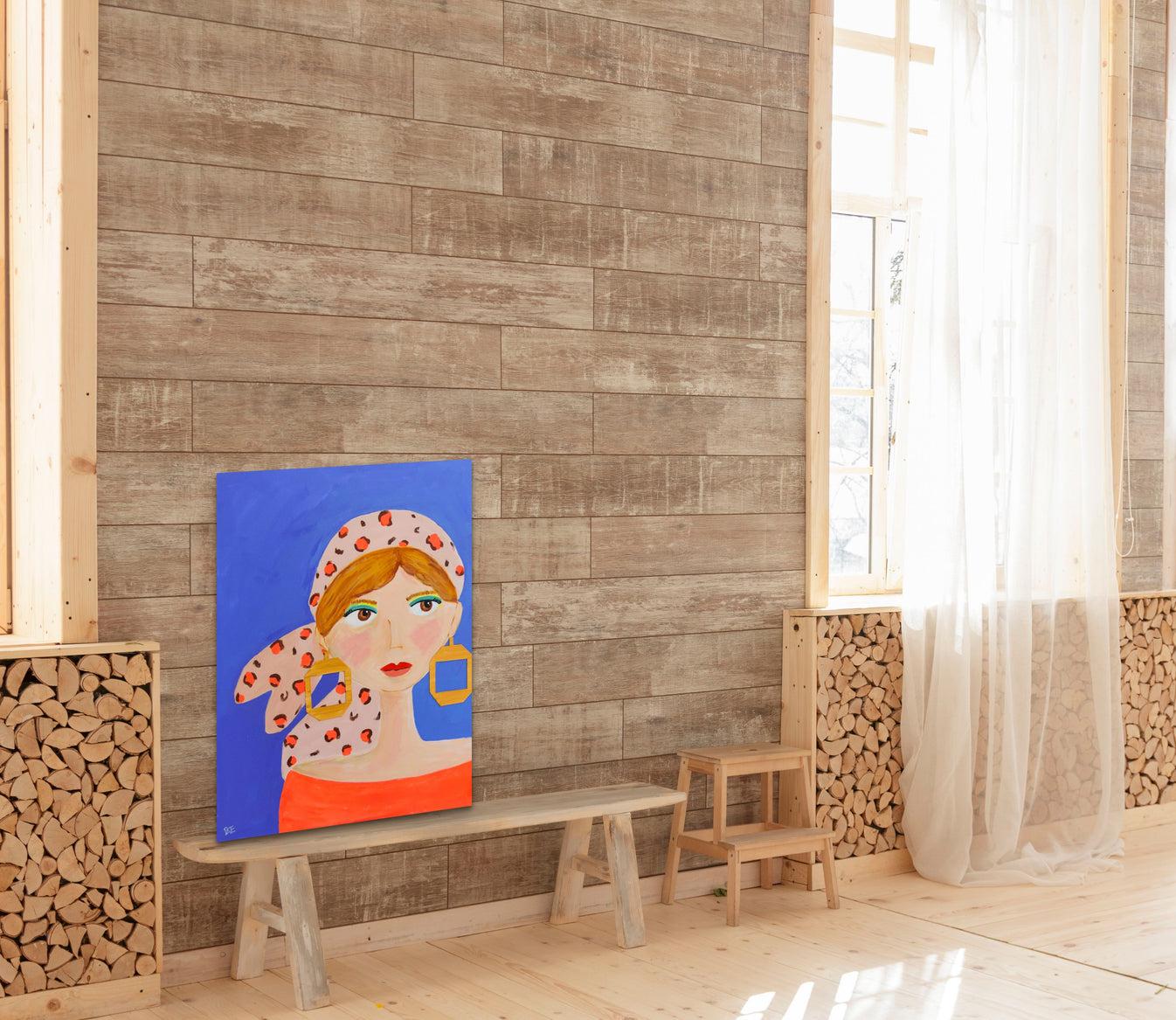 Cécile - Original Mixed Media on Canvas 18x24" – Bridget Edwards Studio